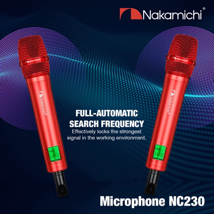 Jual Nakamichi NC230 Mic Wireless Karaoke Dual Handheld