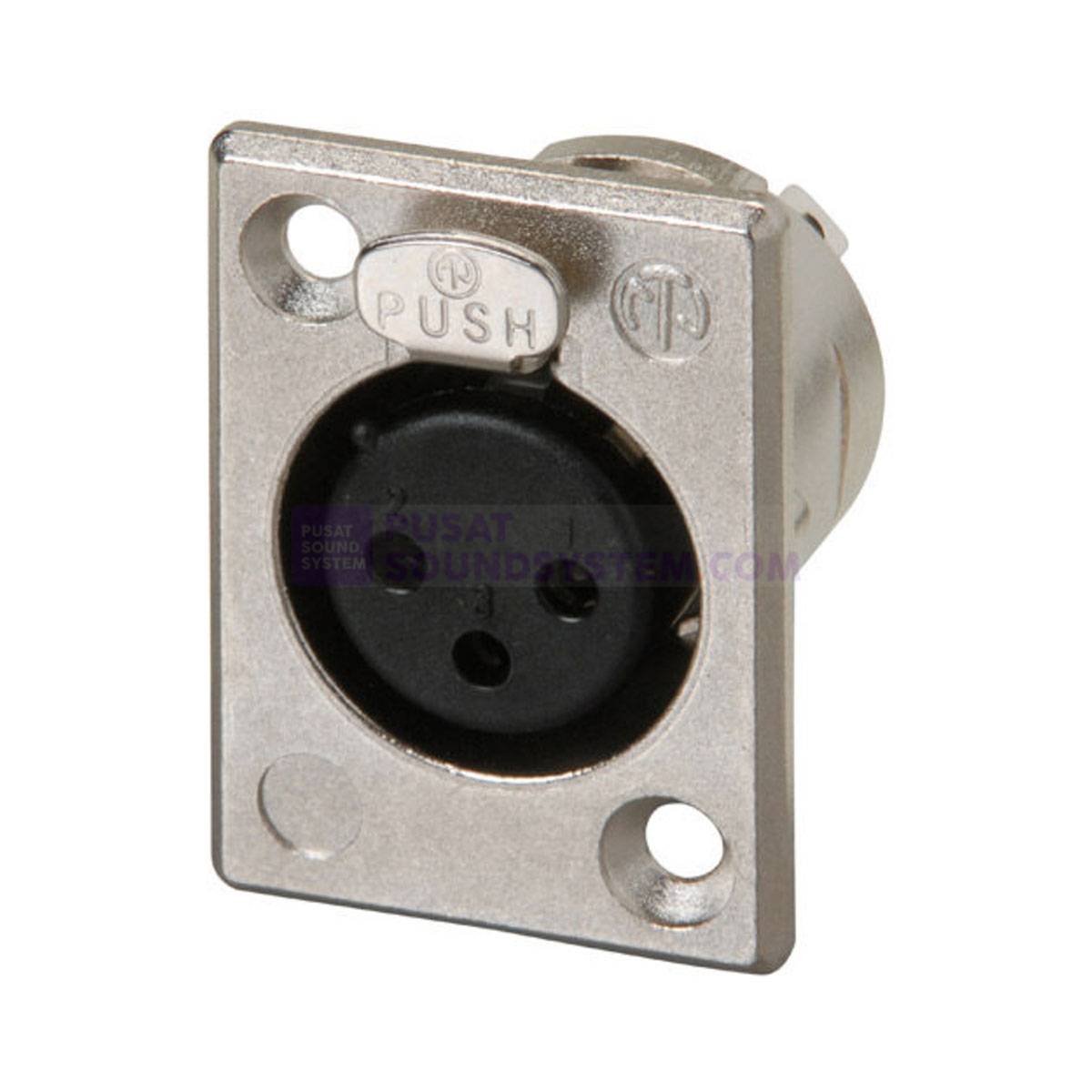 Jual Neutrik NC3FP-1 Connector Chassis XLR Female 3 Pin