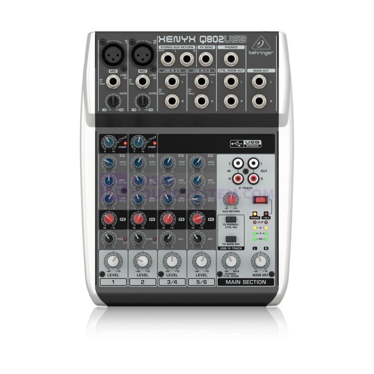 Jual Behringer Xenyx Q802 USB 6-Channel Analog Mixer